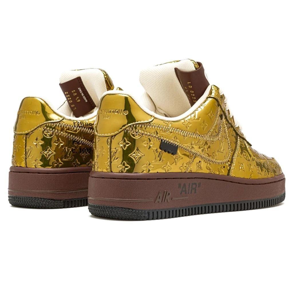 Giày Nike x LV Air Force 1 Low Virgil Abloh "Metallic Gold"